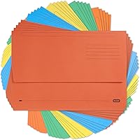 Elba Foolscap Document Wallets, Assorted Colours, A4+, Pack of 10 ...