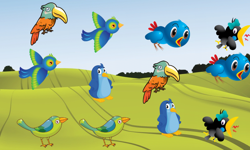 Birds Match Games for Toddlers and Kids : discover the bird species ...