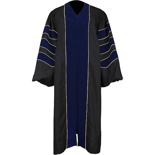 Doctoral Graduation Gown Theology - Pastor Clergy Robe With Academic ...