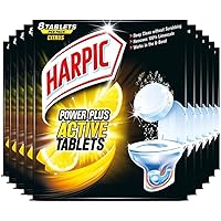 Harpic Powerplus Active Tablets, Original Scent, Pack 1 x 8 Tablets ...
