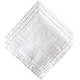 Buy S4S Men's 100% Cotton Supreme Handkerchiefs (White_48CM X 48CM_Pack ...