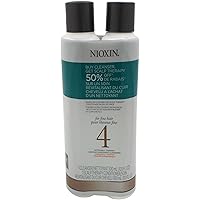 Nioxin System 4 Cleanser & Scalp Therapy Conditioner Duo (300 ml Duo ...