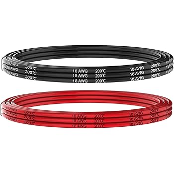 Cavo elettrico 18 AWG 18 gauge silicone Wire Hook Up Wire cavo 3 m [1.5 ...