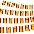 Spain Flag Bunting 30pcs Spanish Triangle Flag Decoration Double Sided ...