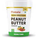 Pintola All Natural Peanut Butter Crunchy 1kg | Unsweetened | 30g ...