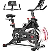 DMASUN Exercise Bike for Home Gym Use with Large LCD Display & Tablet Holder, Super Quiet ...