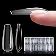 Pre-Building Instant Apex Nail Tips: 240PCS Acrylic Gel Full Cover Long ...