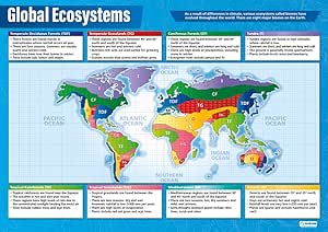 Global Ecosystems | Geography Posters | Laminated Gloss Paper measuring ...