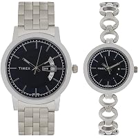TIMEX Stainless Steel Unisex Analog Silver Dial Pair'S Smart Watch ...