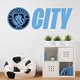 Themed Manchester City Wall Sticker - Crest and City Wall Decal ...