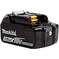 Makita BL1830B 18V Li-Ion Battery 3.0Ah (with Charge Level Indicator) - Black/White (1-Piece ...