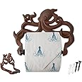Decorative Cast Iron Octopus Toilet Paper Roll Holder – Wall Mounted ...