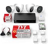 TVT 4 Channel DVR with 2.4 MP 2 Outdoor and 2 Indoor Full HD Cameras ...