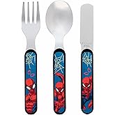 Spiderman Children's Kids 3pcs Cutlery Set - Knife/Fork/Spoon : Amazon ...