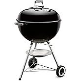 Weber Original Kettle E-5710 Charcoal Barbecue/Porcelain-Enamelled Lid ...