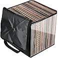 LP Vinyl Record Storage Case, Portable Aluminum DJ Box for 12 inch ...
