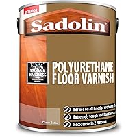 Sadolin Polyurethane Floor Varnish Clear Satin 5 L : Amazon.co.uk: DIY ...