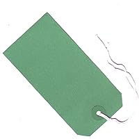 100 GREEN COLOURED LABEL TAGS LUGGAGE CARD 240GSM 120 X 60MM : Amazon ...