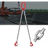 FITHOIST 6 Ton 4 Leg Chain Sling 5/16” 5 Ft, G80 Alloy Steel 4 Way ...