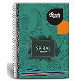 RUSH NOTE BOOKS Semi Rough A4 Spiral Notebook Unruled 400 Pages ...