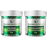 CALCIUMLACTAT 100g UND NATRIUMALGINAT 100g - MOLEKULARE ZUTAT FÜR DIE ...