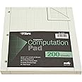 TOPS Engineering Computation Pad, 8-1/2" x 11", Glue Top, 5 x 5 Graph ...