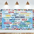 Tatuo International Flag Backdrop International Welcome Banner World ...