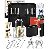 Lock Pick Set, Eventronic 25-Piece Lock Picking Tools with 2 Clear ...