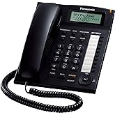 Panasonic Single Line KX-TS880MX Corded Landline Phone (White-Black) : Amazon.in: Electronics