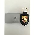 Porsche Schlüsselanhänger SCHWARZ Leder mit Wappen WAP0500900E : Amazon ...