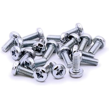 4mm Machine Screws/Bolts M4 x 10mm A2 Stainless Steel Pozi Pan Head Mch Screw (10 Pack) Free UK ...
