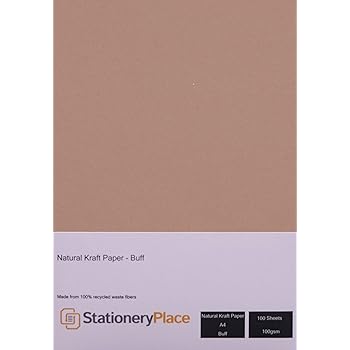 A4 Recycled Kraft Paper 100gsm 50 sheets: Amazon.co.uk: Office Products