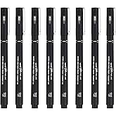 Uni Pin Fineliner Drawing Pens - Black Ink - 0.2mm Nib (2) : Amazon.co ...