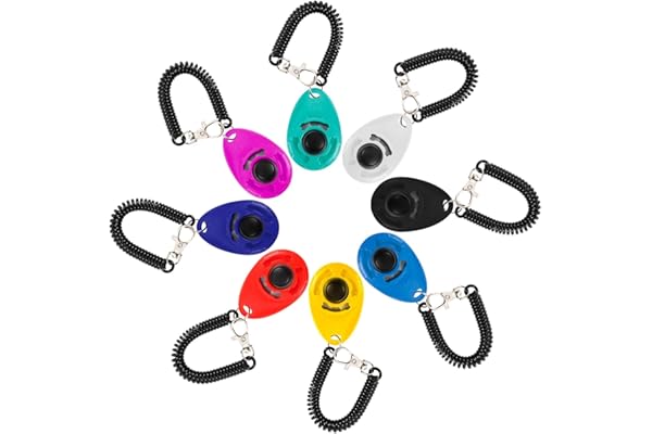Portable Oval Shape Pet Clicker Order Obedience Aid Dog Training ...