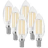 BRIMAX E14 LED Candle Bulbs Dimmable 4W, 40W Equivalent, Soft Warm White 2700K, 400lm, Small ...