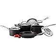 Circulon Infinite Induction Hob Pan Set of 5 - Non Stick Pots and Pans Sets with Stainless Steel ...