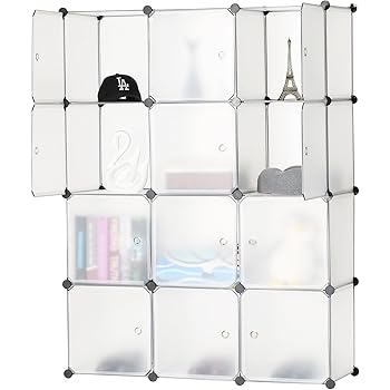 SONGMICS 9 Cube Metal Wire Interlocking Cabinet and Storage Rack Wire ...