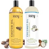 Rey Naturals Cold Pressed Castor Oil & Virgin Coconut Oil