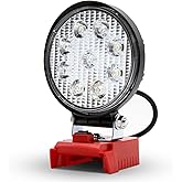 YEX-BUR 35W 2000LM Akku-LED-Arbeitsleuchte Powered by Milwaukee 18 V ...