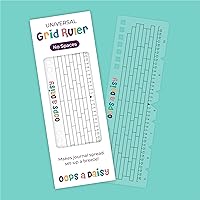 Universal Grid Ruler (Spaces Between Boxes) - Dotted Journaling/Bullet ...
