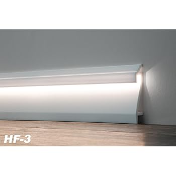 Supporto Battiscopa Con Inserto LED - 1 Asta Da 240 Cm: Amazon.it: Fai ...
