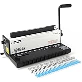 RAYSON Wire Binding Machine, 34-Hole, Binds 130 Sheets, 3:1 Pitch, A4 ...