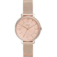 Fossil Jacqueline Analog Rose Gold Dial and Band Women's Stainless Steel Watch-ES3546 : Fossil ...