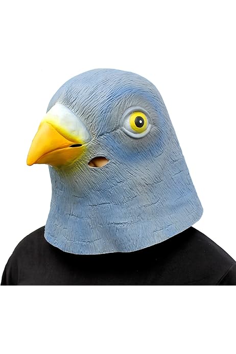 Pigeon Face Mask Choice Funny Latex Pigeon Mask Giant Bird Head