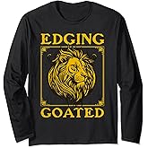 Edging Goated Sigma Lion Ironic Brainrot Meme T-Shirt : Amazon.co.uk ...