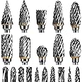 20pcs Fraise Carbure, Ensemble de Fraises Rotatives en Acier au Tungstène, Taille 1/8", pour le ...