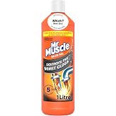 Mr Muscle Drain Unblocker, Sink & Drain Cleaner, Fast Acting Heavy Duty ...