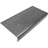 200mm Grey UPVC Window Board/Cill Cover 1.25m Long 9mm Thick Plastic ...