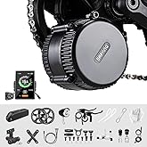 Bafang 48V 750W Mid Drive Electric Bike Conversion Kit with HMI Display BBS02B 8FUN Mid Motor ...