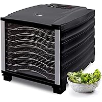 BioChef Arizona Food Dehydrator with 8 Stainless Steel Trays and 24hr ...